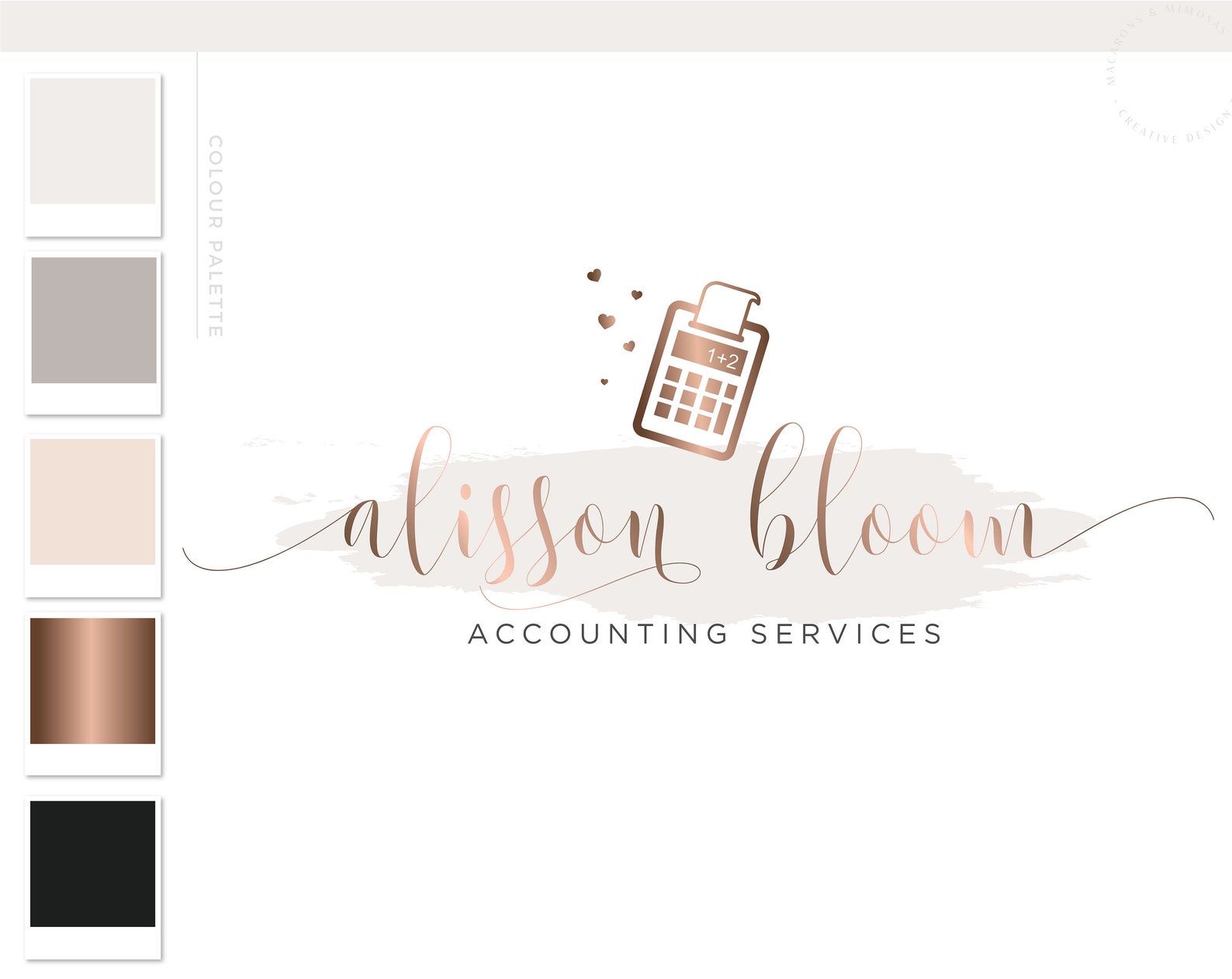 Calculator Logo, Bookkeeping Logo, Accounting Logo Design, Tax Prep ...