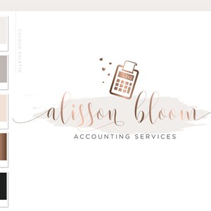 Calculator Logo, Bookkeeping Logo, Accounting Logo Design, Tax Prep ...