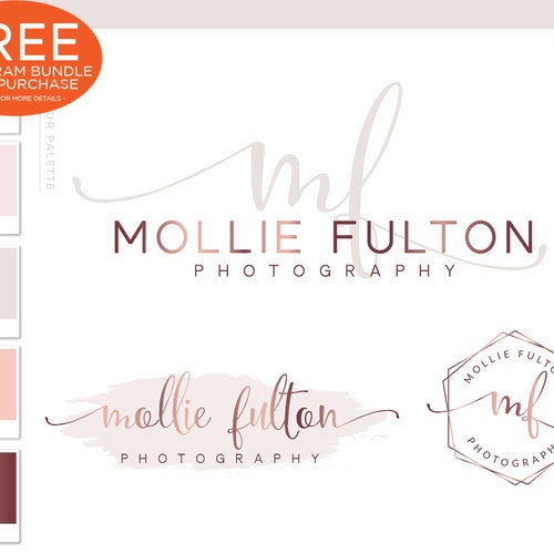 Logos & Branding Package Branding Kit Logo Design Photography | Etsy