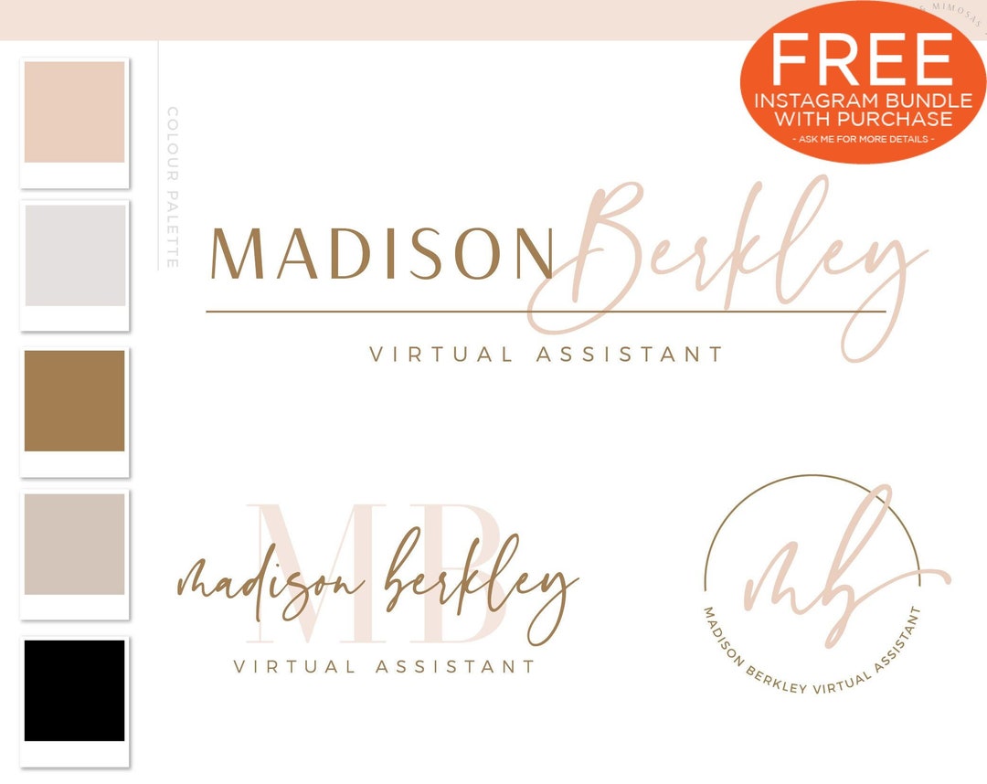 Logo Design Watermark Branding Package Business Brand Logo - Etsy