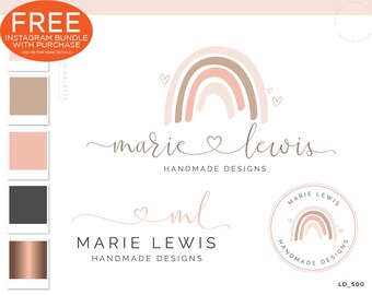 Boho Logo Design - Etsy