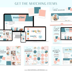 Bright Boho Email Signature Template Editable in Canva, Cute Fun Retro ...