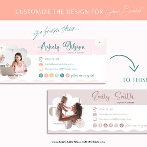 Daisy Email Signature Template for Canva, Gmail Email Signature ...