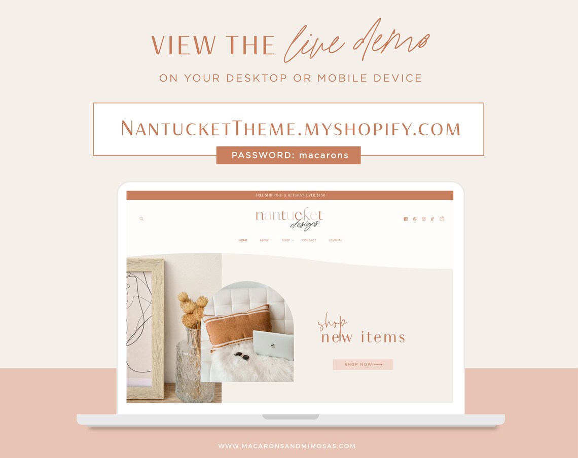Boho Shopify Theme Template, Online Website Design, Shopify 2.0 Theme ...