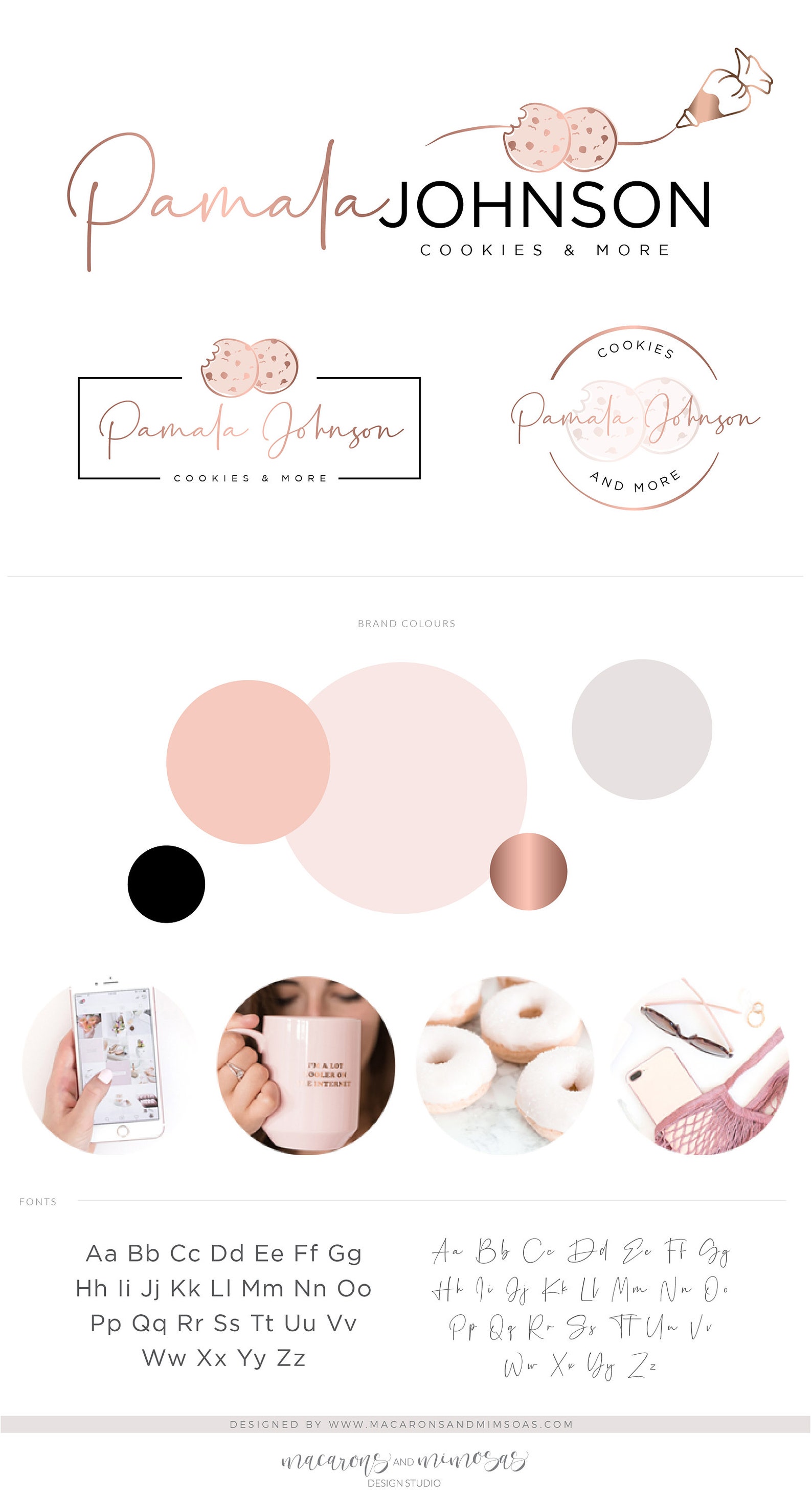 Cookie Bake Logo Design and Branding Kit With Business Cards for Custom ...
