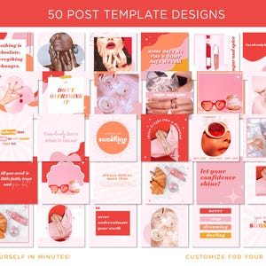 Bright Fun Instagram Post Templates Editable in Canva, Playful Social ...