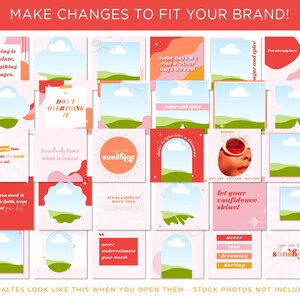 Bright Fun Instagram Post Templates Editable in Canva, Playful Social ...