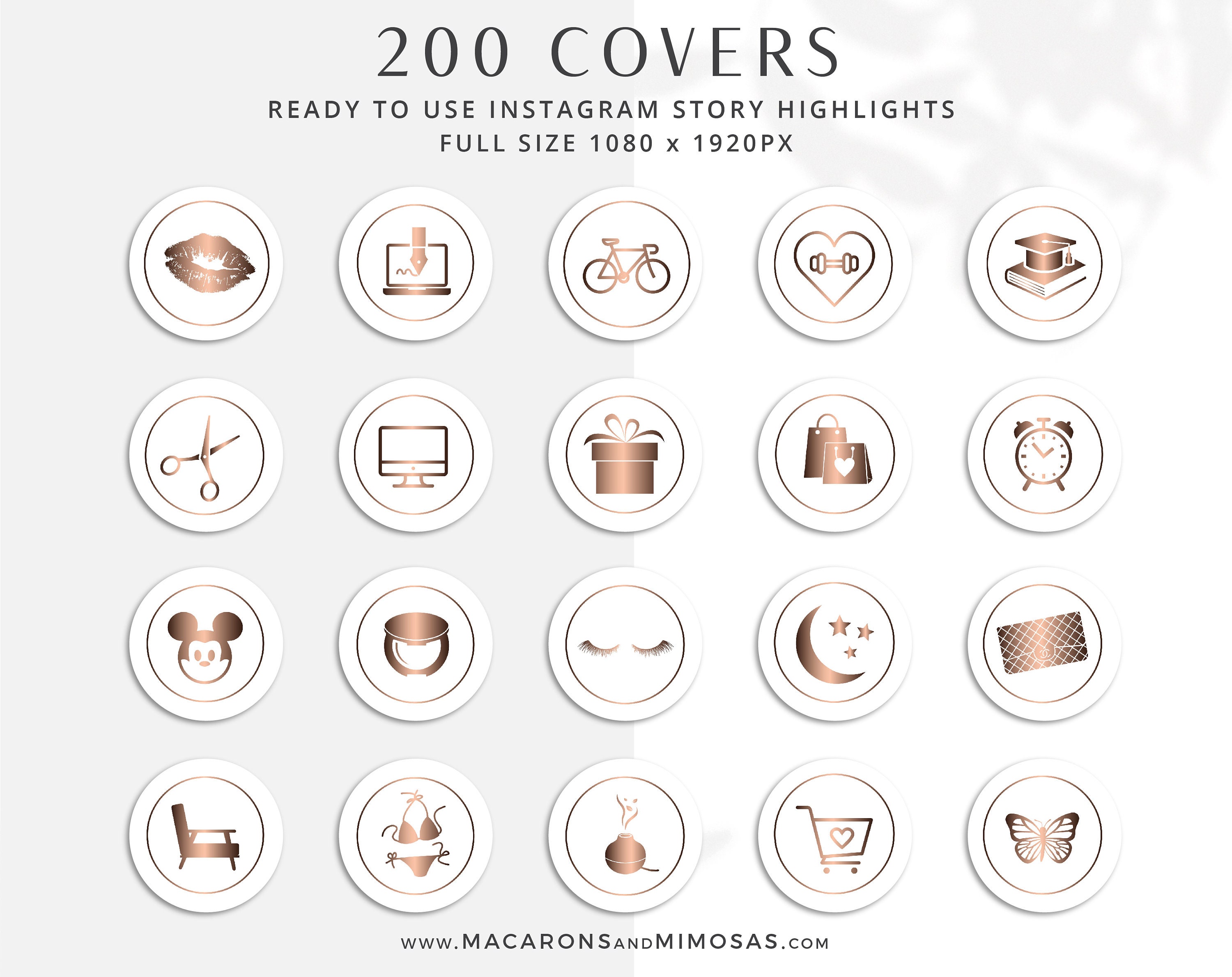 200 Instagram Story Highlight Icons Instagram Cover Icons for | Etsy