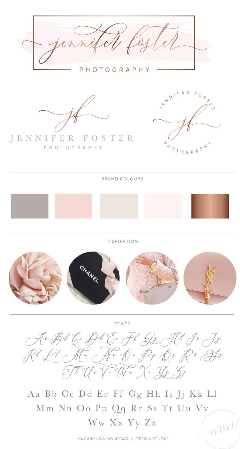 Logo Branding Kit Mini branding kit Logo design Premade | Etsy