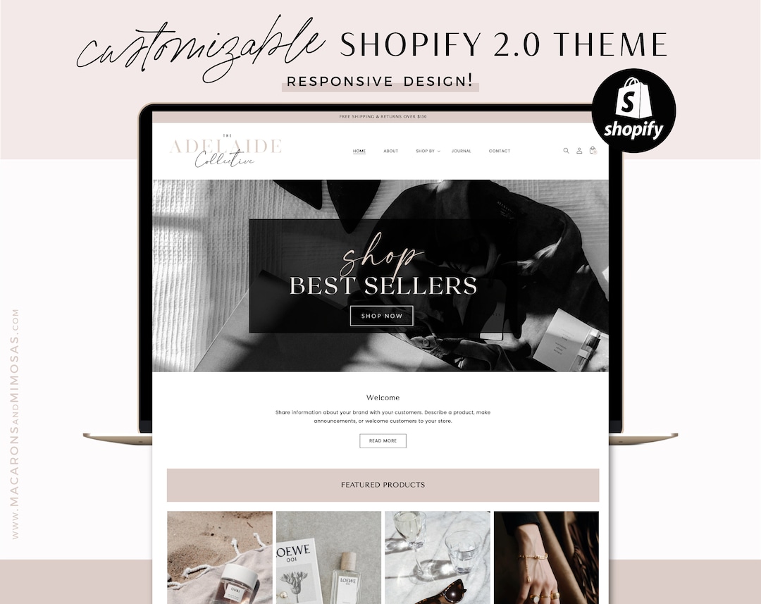 Shopify Theme Template Minimal Shopify Store Shopify Store - Etsy