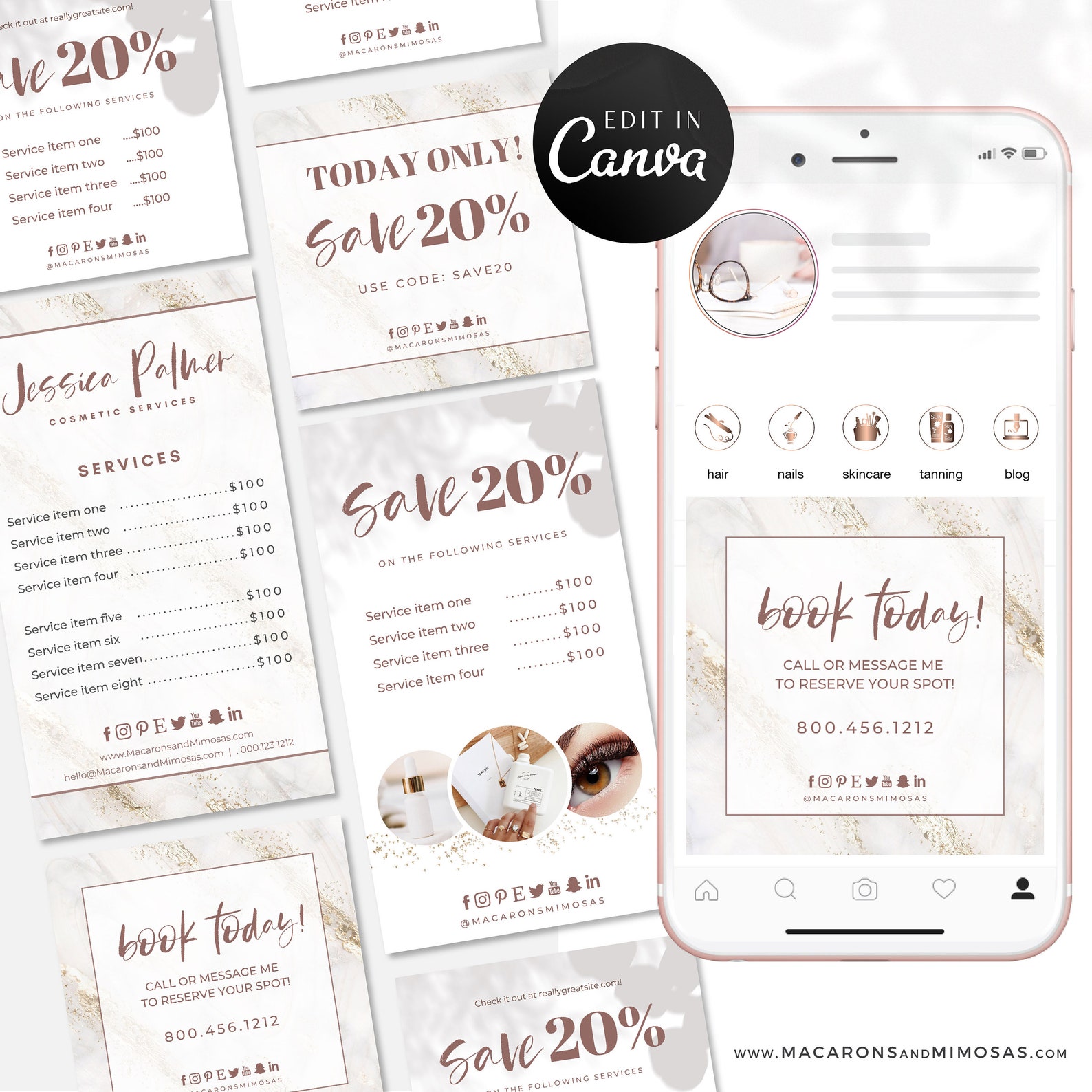 Instagram Price List Template Price List Post Templates - Etsy