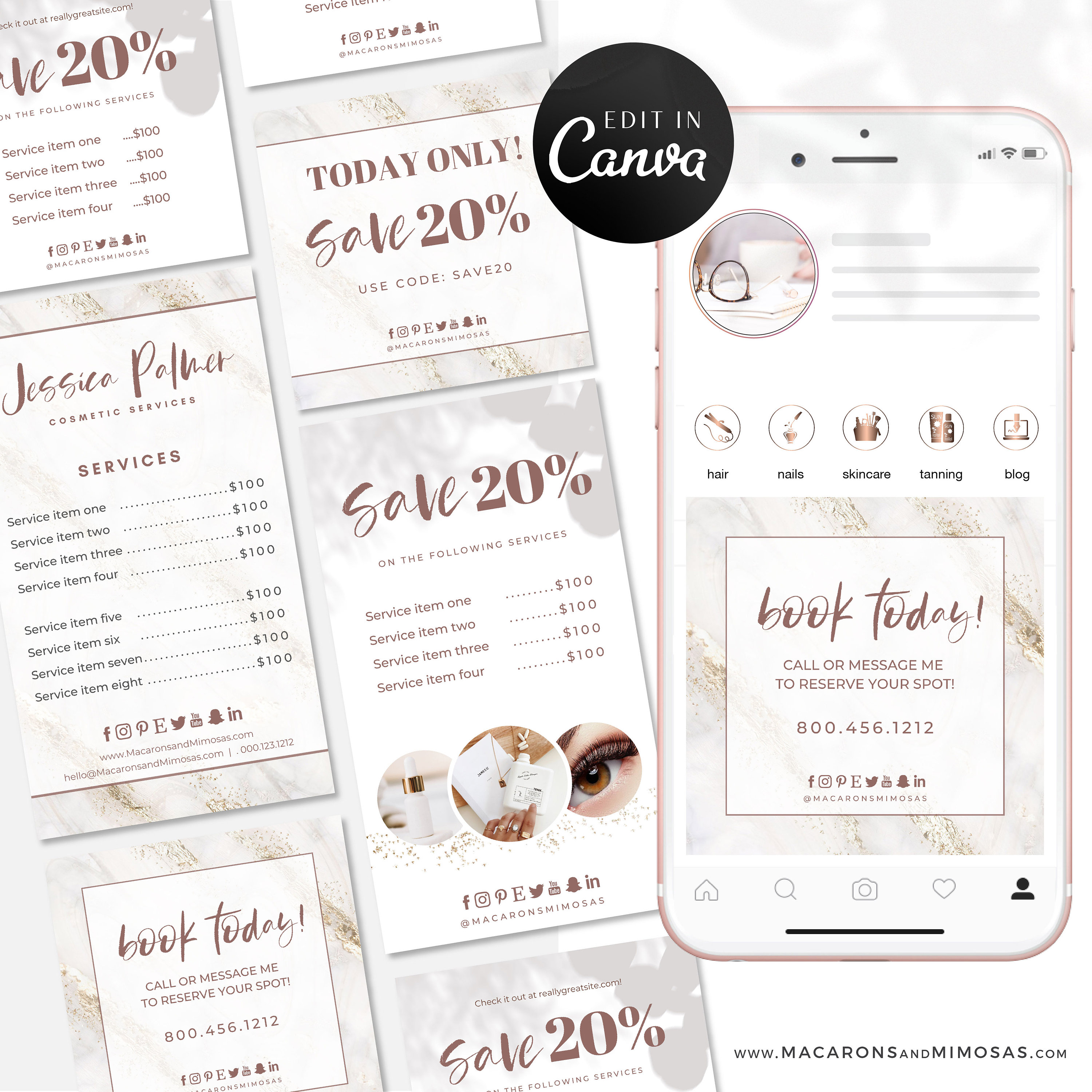 Instagram Price List Template Price List Post Templates - Etsy
