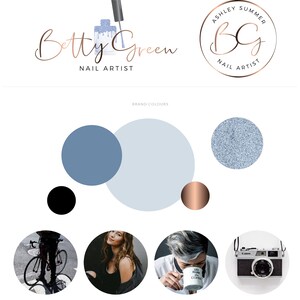 Nail Artist Logo Design for Beauty Nail Extension Salon and - Etsy