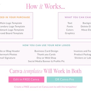 Colorful DIY Boho Logo Template, Canva Editable Retro Logo Design ...