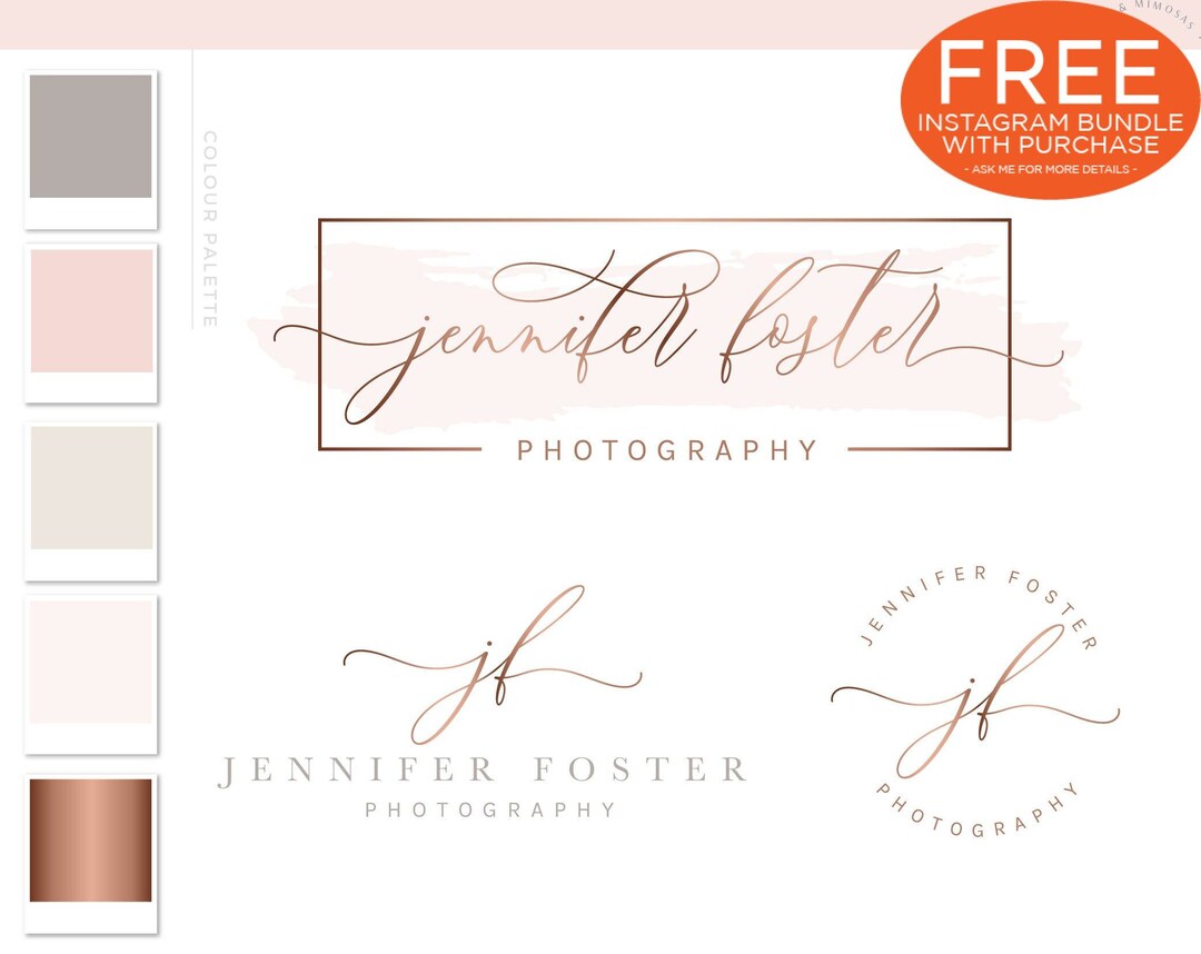 Logo Branding Kit, Mini Branding Kit, Logo Design, Premade Logo ...