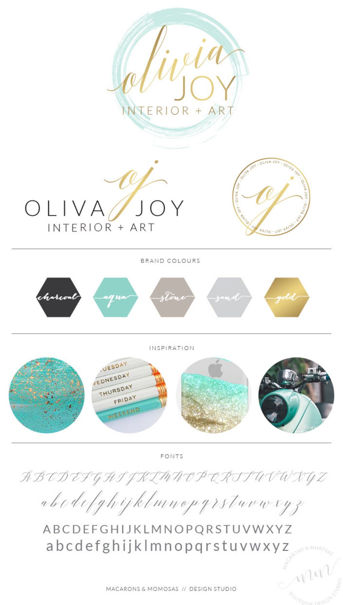 Watercolor Logo Script Calligraphy Aqua Custom Logo Design - Etsy