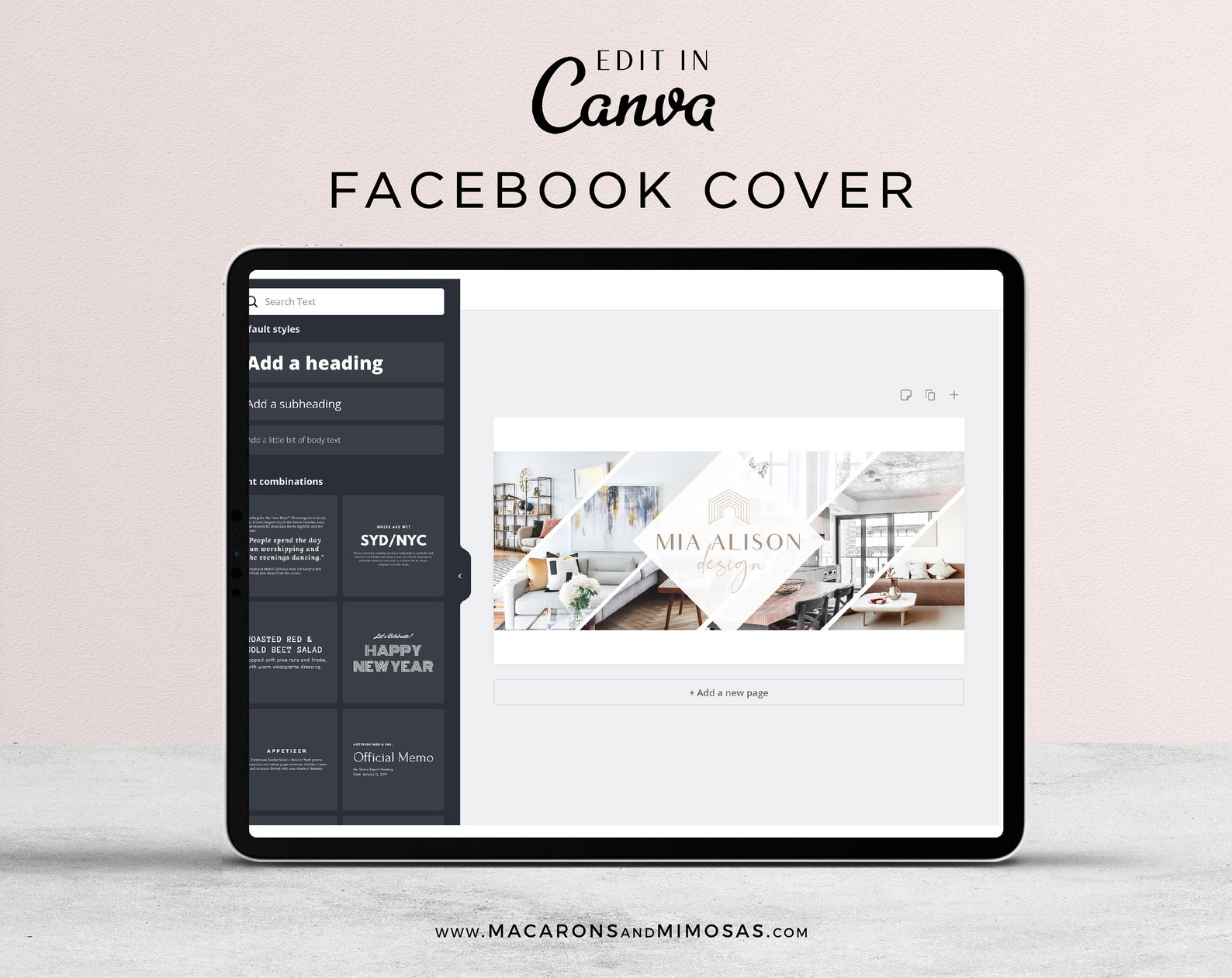 Facebook Cover Template for Canva Facebook Banner Template - Etsy