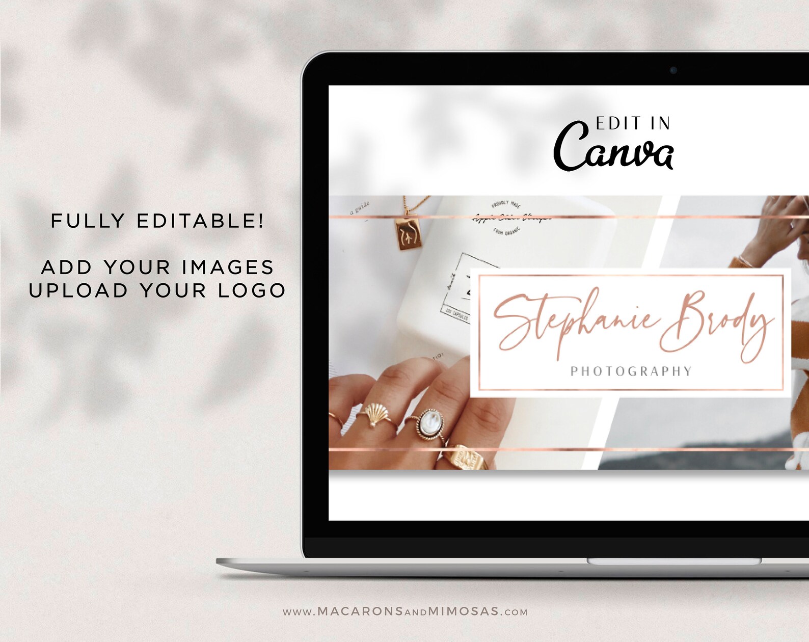 Rose Gold Facebook Cover, Canva Facebook Timeline Template for ...