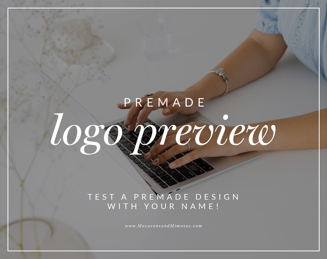 Logo Preview / Try Before You Buy / Pre Made Logo Branding Premade ...