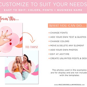 Bright Fun Instagram Post Templates Editable in Canva, Playful Social ...