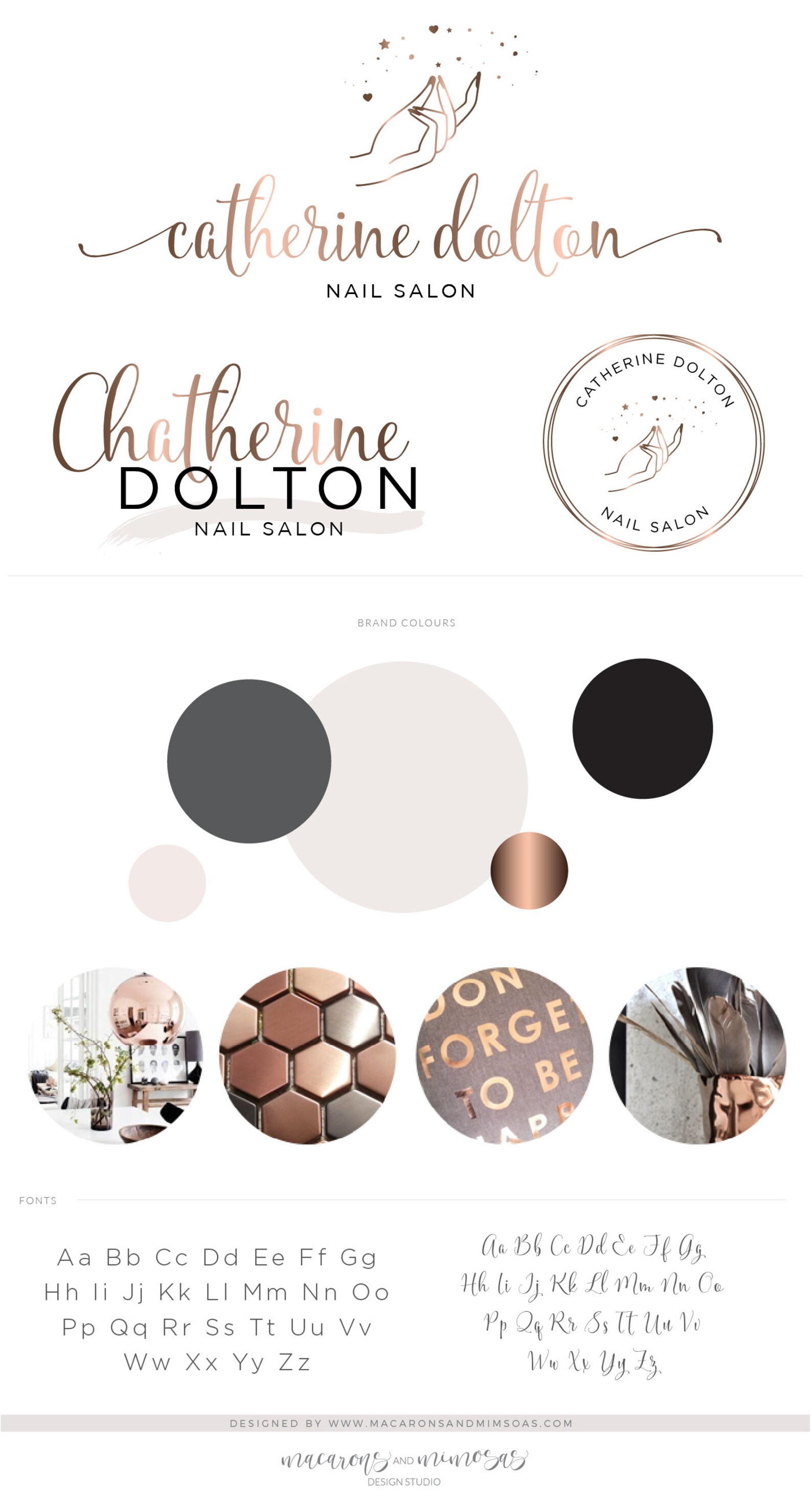 Nail Logo Design for Nail Extension Studio Boho Nail & Hand | Etsy