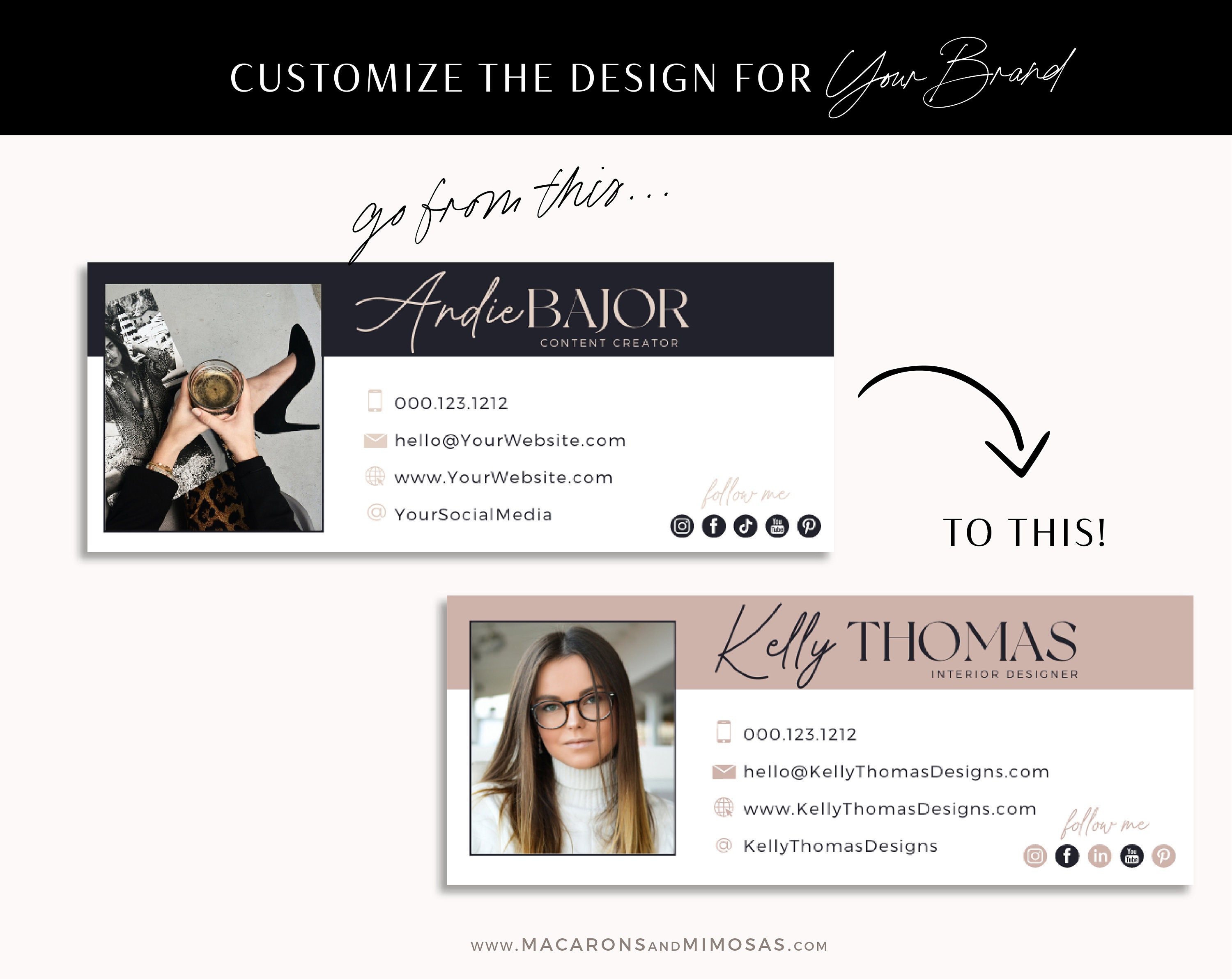 Email Signature Template Logo Best Seller Photographer - Etsy