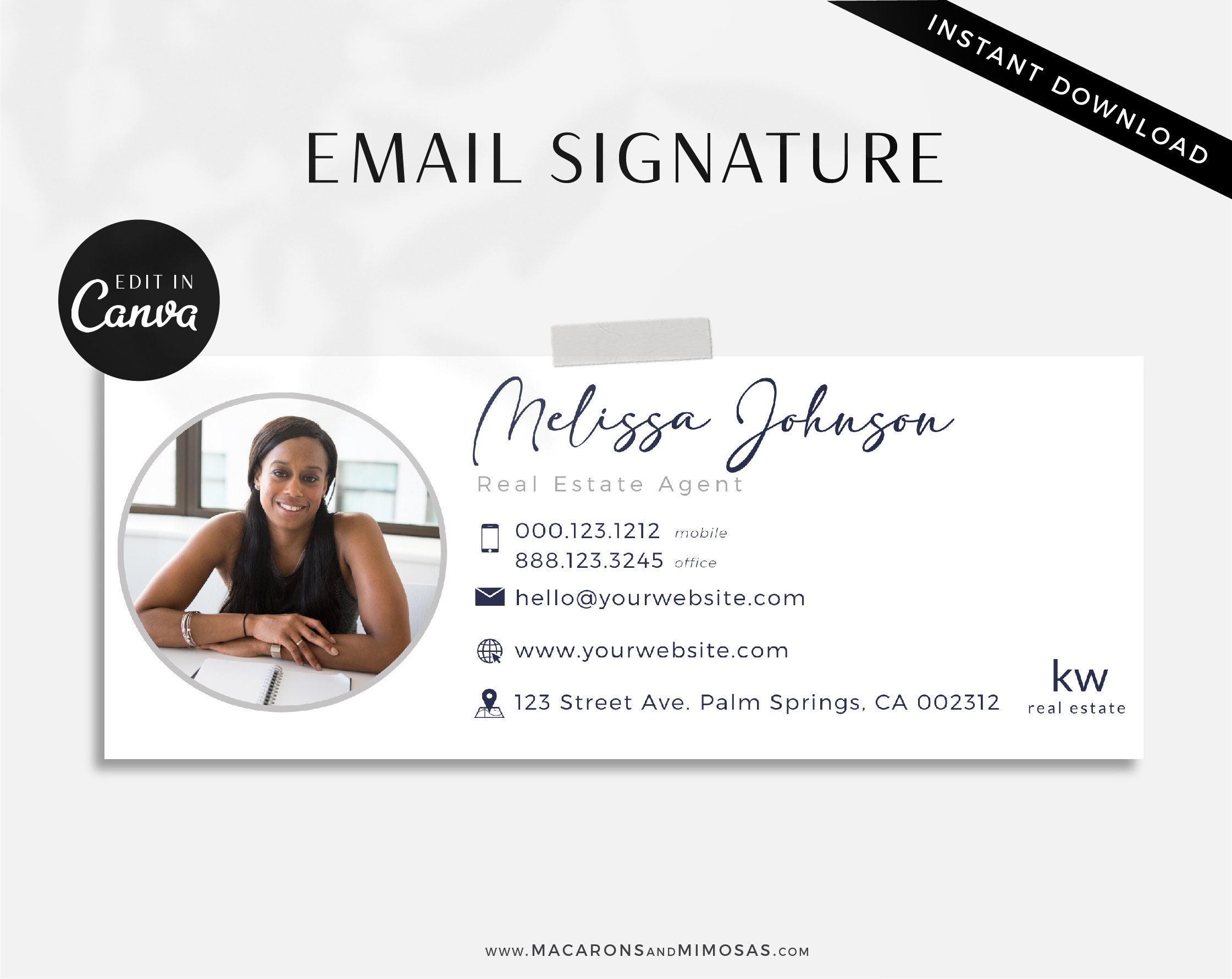 Email Signature With Logo Picture Minimalist Best Seller - Etsy