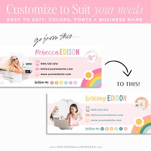 Email Signature Banner Template Clickable for Small Business ...