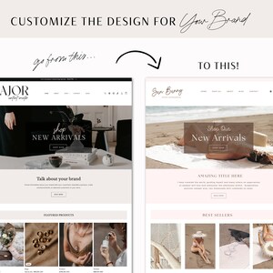 Shopify Theme Template, Minimal Shopify Website, Shopify Store Banner ...