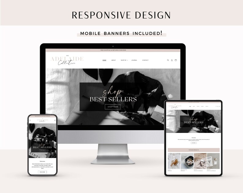 Shopify Theme Template Minimal Shopify Store Shopify Store - Etsy