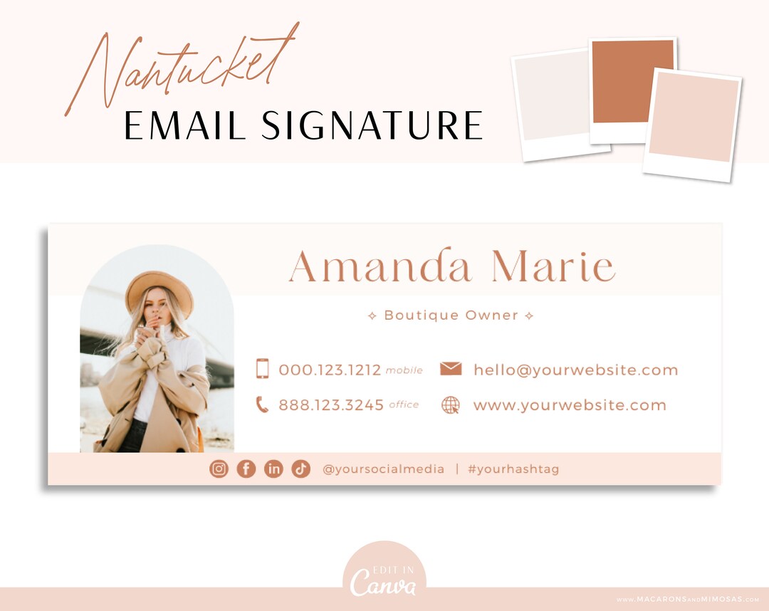 Email Signature Template Logo, Best Seller Photographer Marketing Tool ...