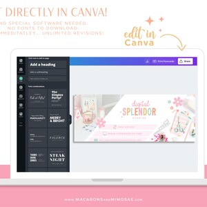 Cute Pastel Facebook Cover Design Template for Small Business Editable ...