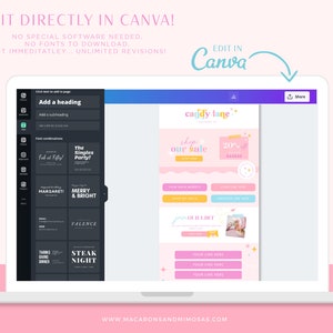 Link in Bio Website Template, Instagram Landing Page Cava, Pink Retro ...