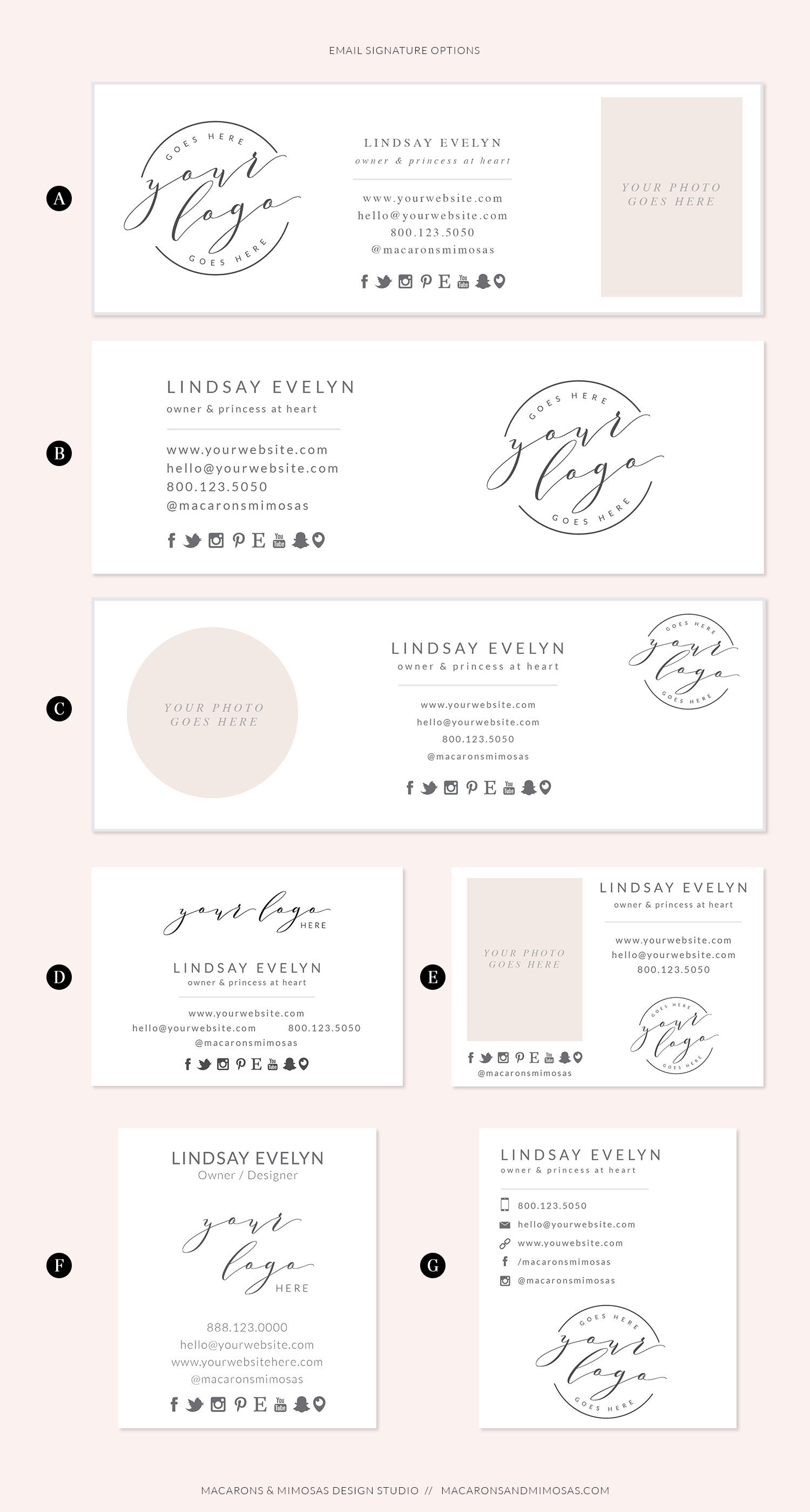 Logo Branding Kit Mini Branding Kit Logo Design Premade - Etsy