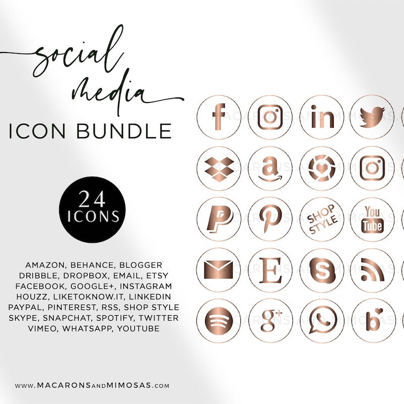 Social Media Icons - Etsy