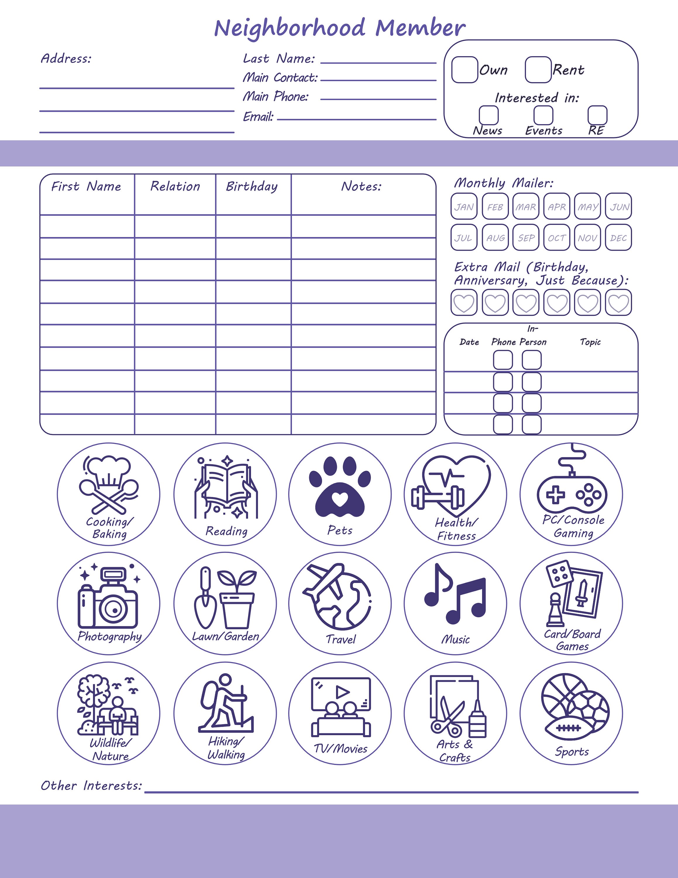 Real Estate Client Information Sheet | Farm Prospect Info Sheet | New ...