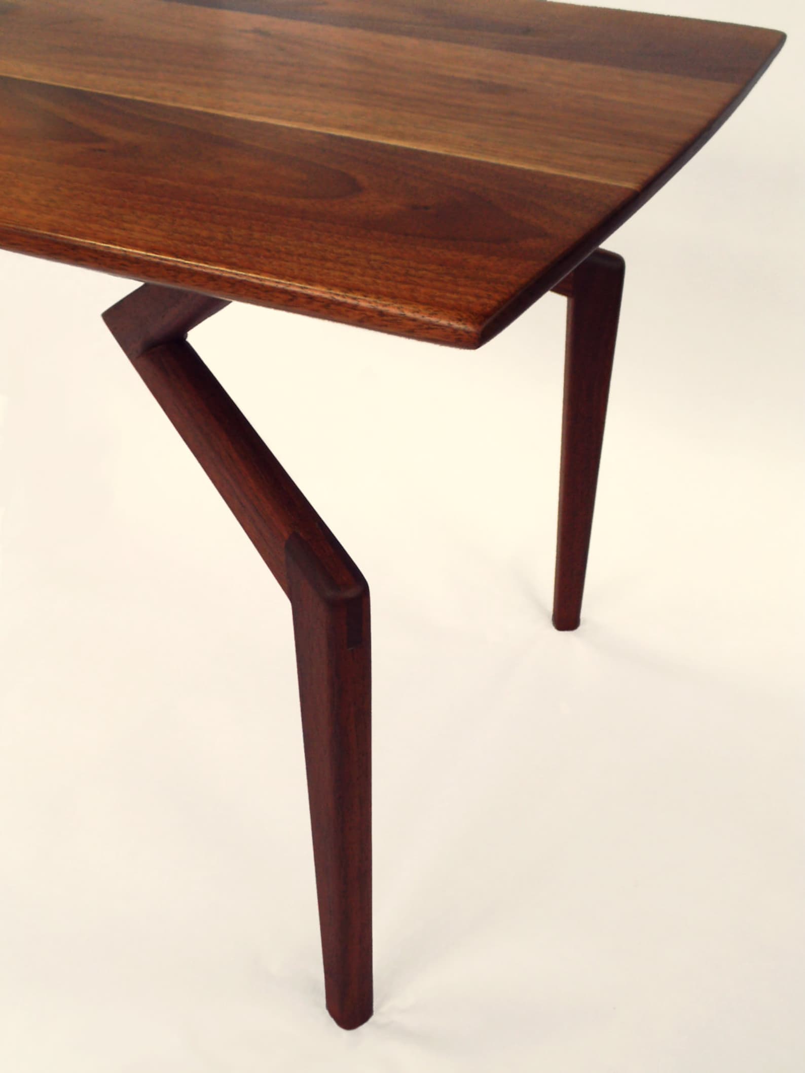 Walnut Coffee Table, Modern Spider Leg Design Influenced by Mid-century ...