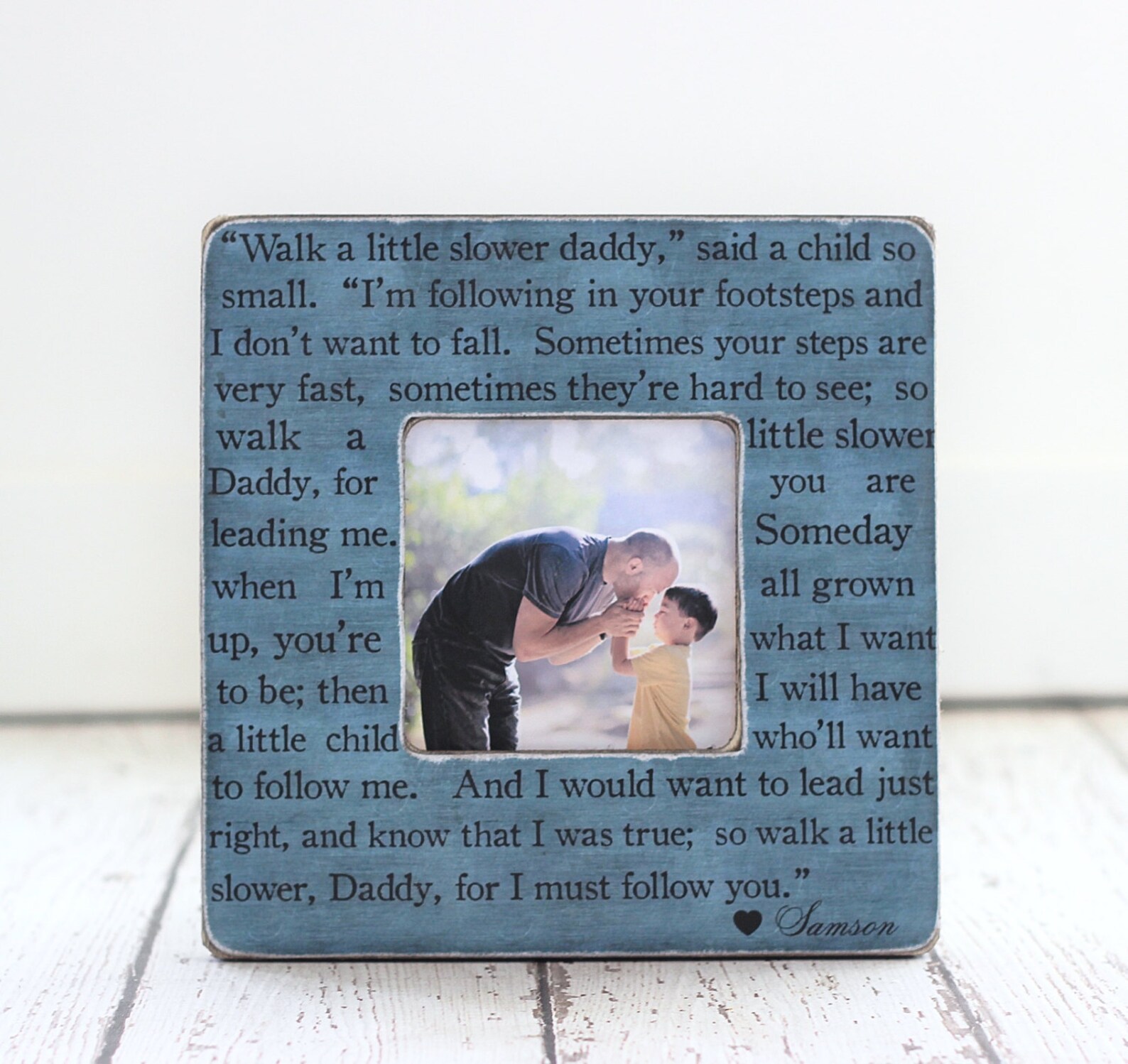 Dad Quote Frame GIFT Dad Daddy Father Personalized Picture - Etsy