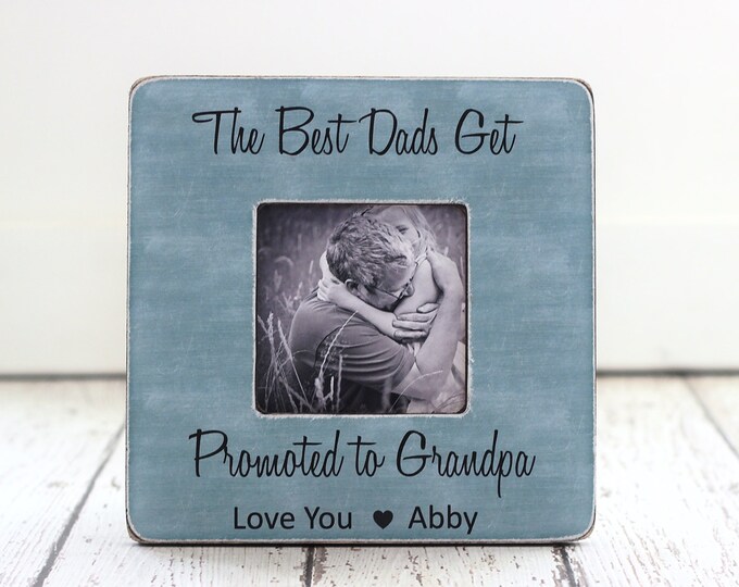 Grandpa Grandfather Picture Frame Gift for Father's Day the Best Dads ...