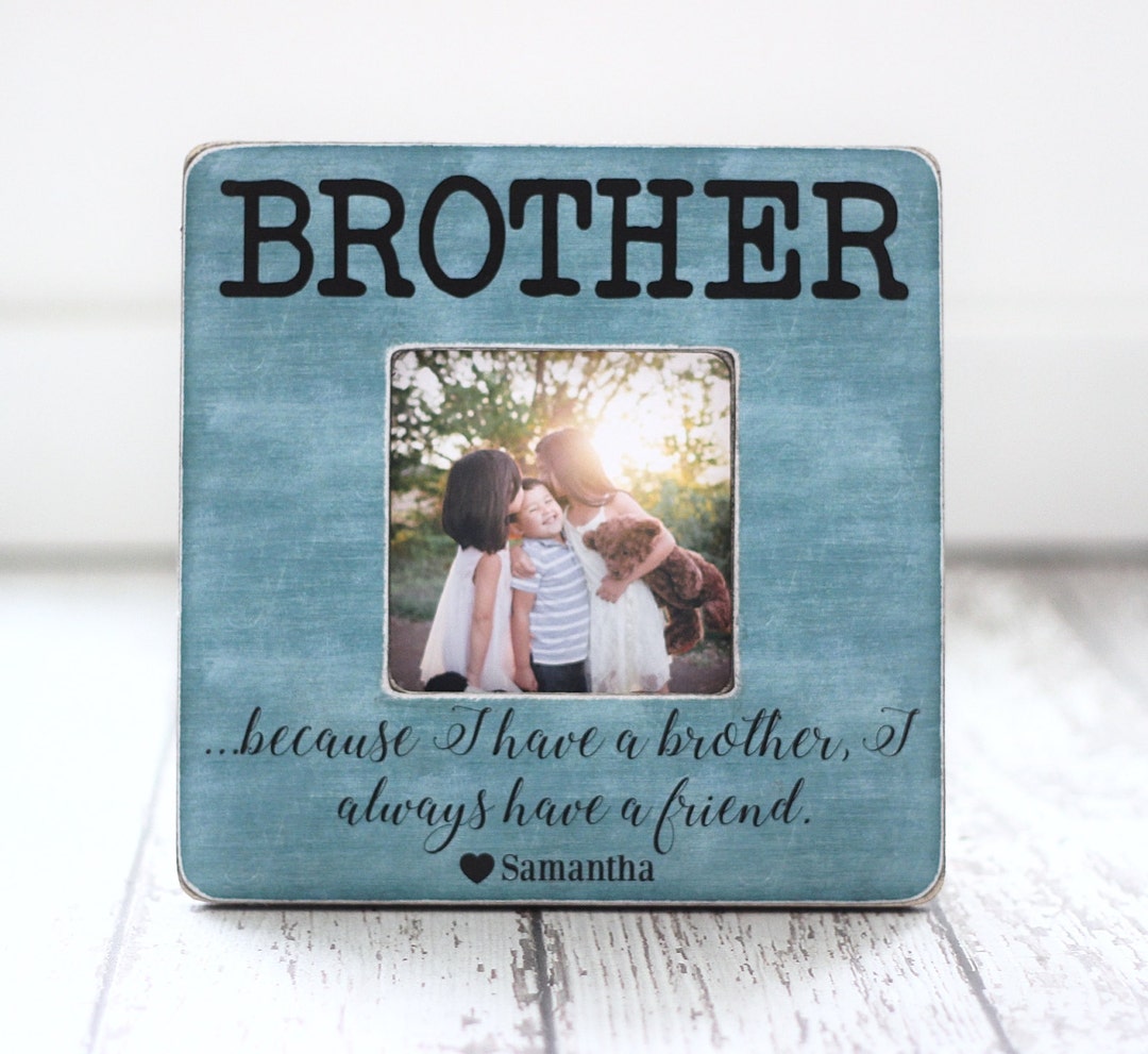 Brothers Picture Frame GIFT Personalized Brothers Frame Best Man Best ...