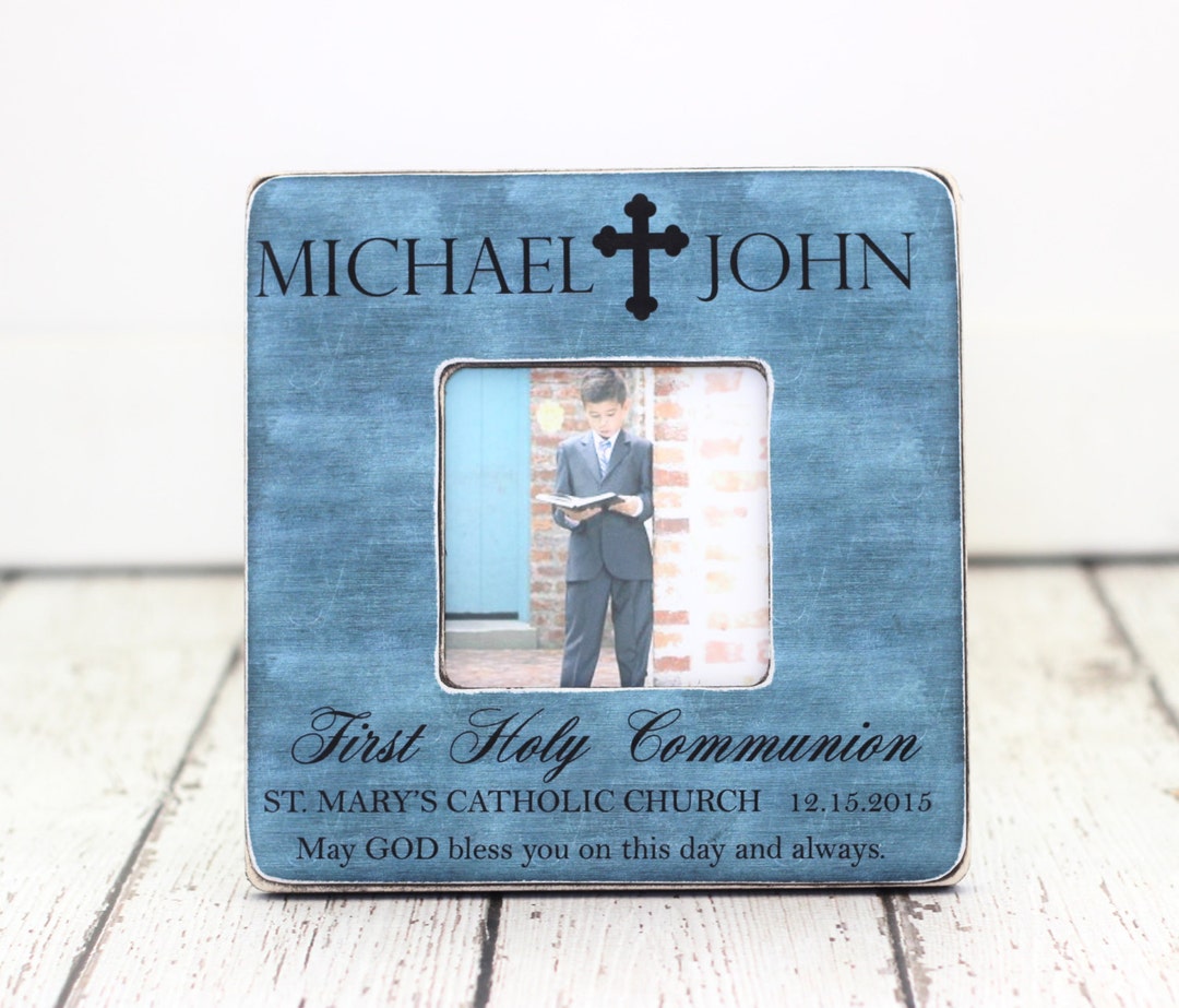 First Communion Gift Personalized Picture Frame First Holy Communion ...