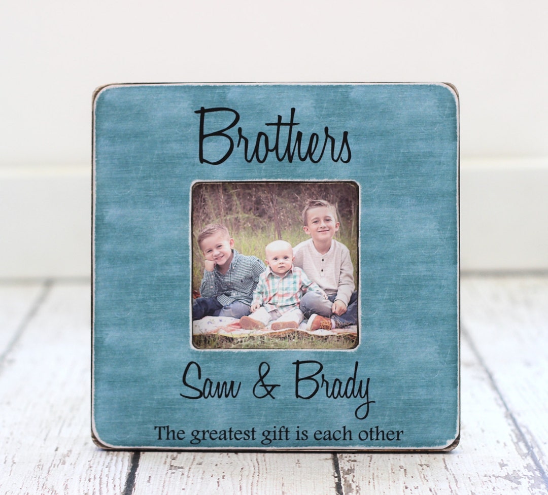 Brothers Picture Frame GIFT Personalized Brothers Frame Best Man Best ...