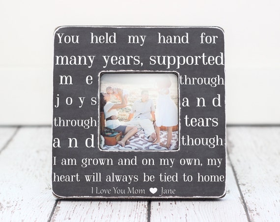 Mom Gift Picture Frame Quote Personalized for Family From | Etsy