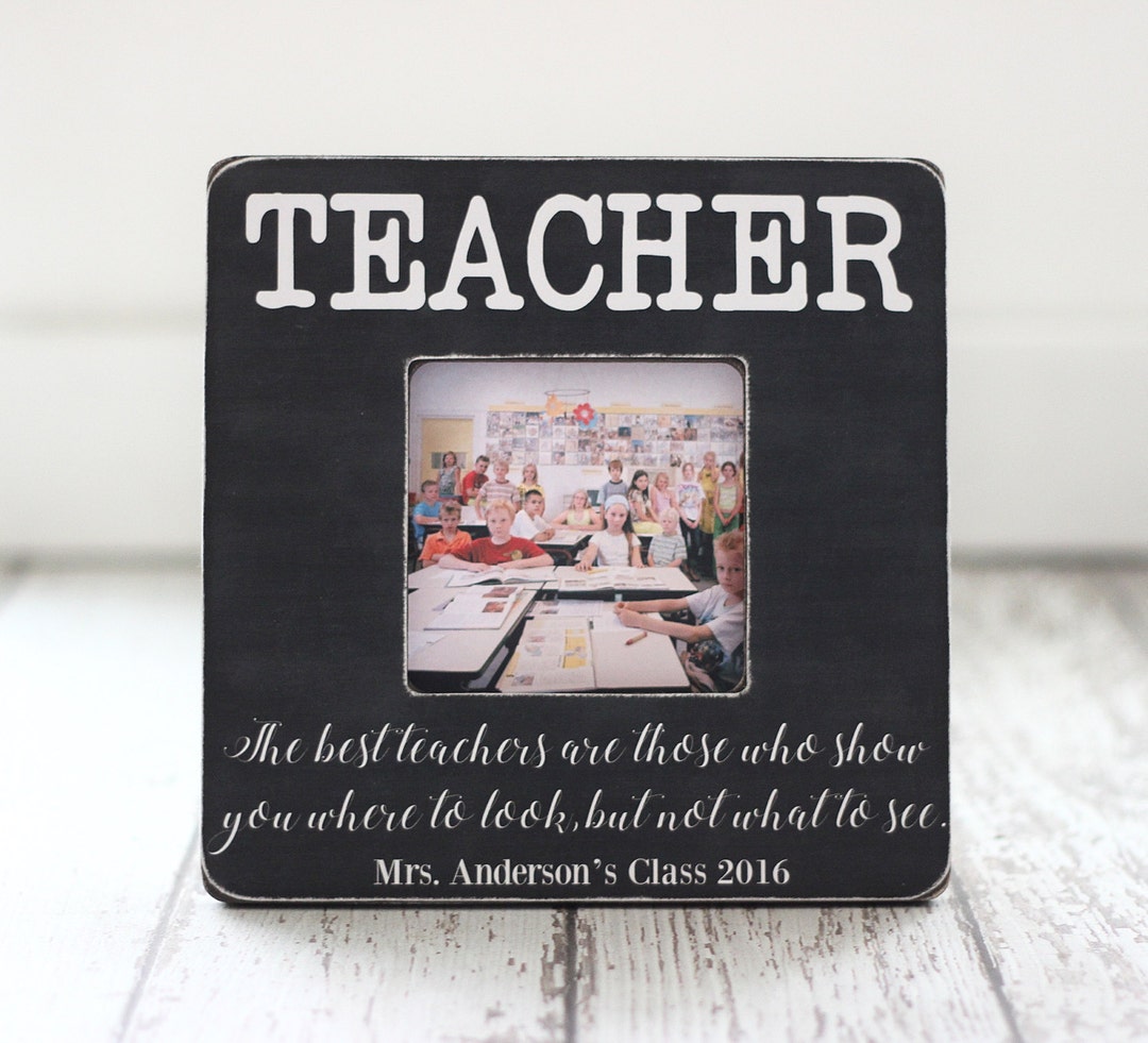 Teacher Gift Personalized Picture Frame From Student Class Teacher ...