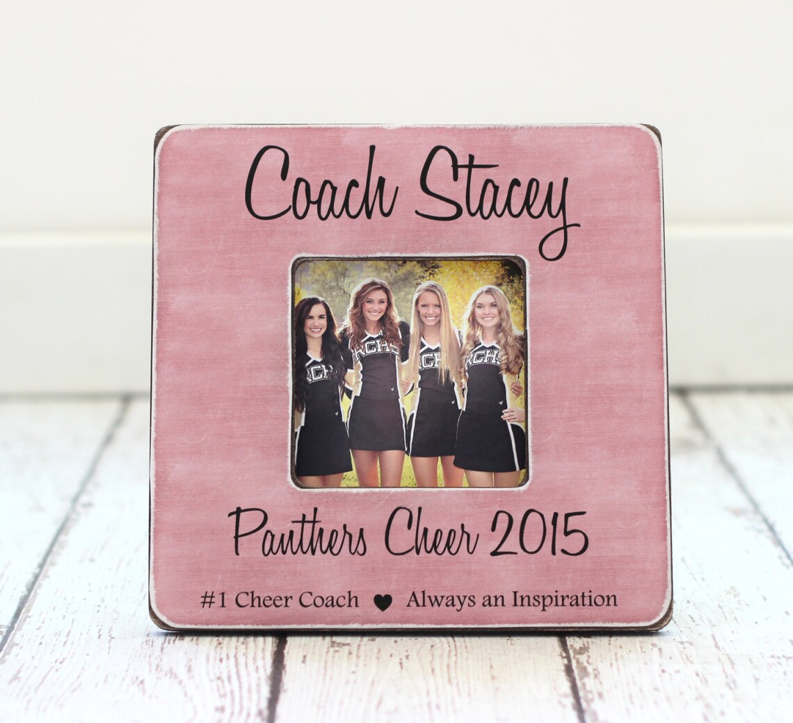 Cheer Coach Gift Picture Frame Personalized Gift Thank You From Team - Etsy