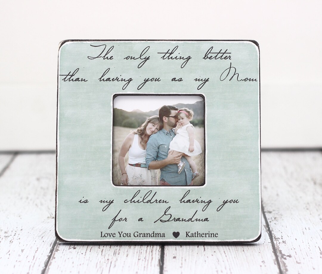 Grandma Grandmother Gift for Mother's Day Personalized Picture Frame ...