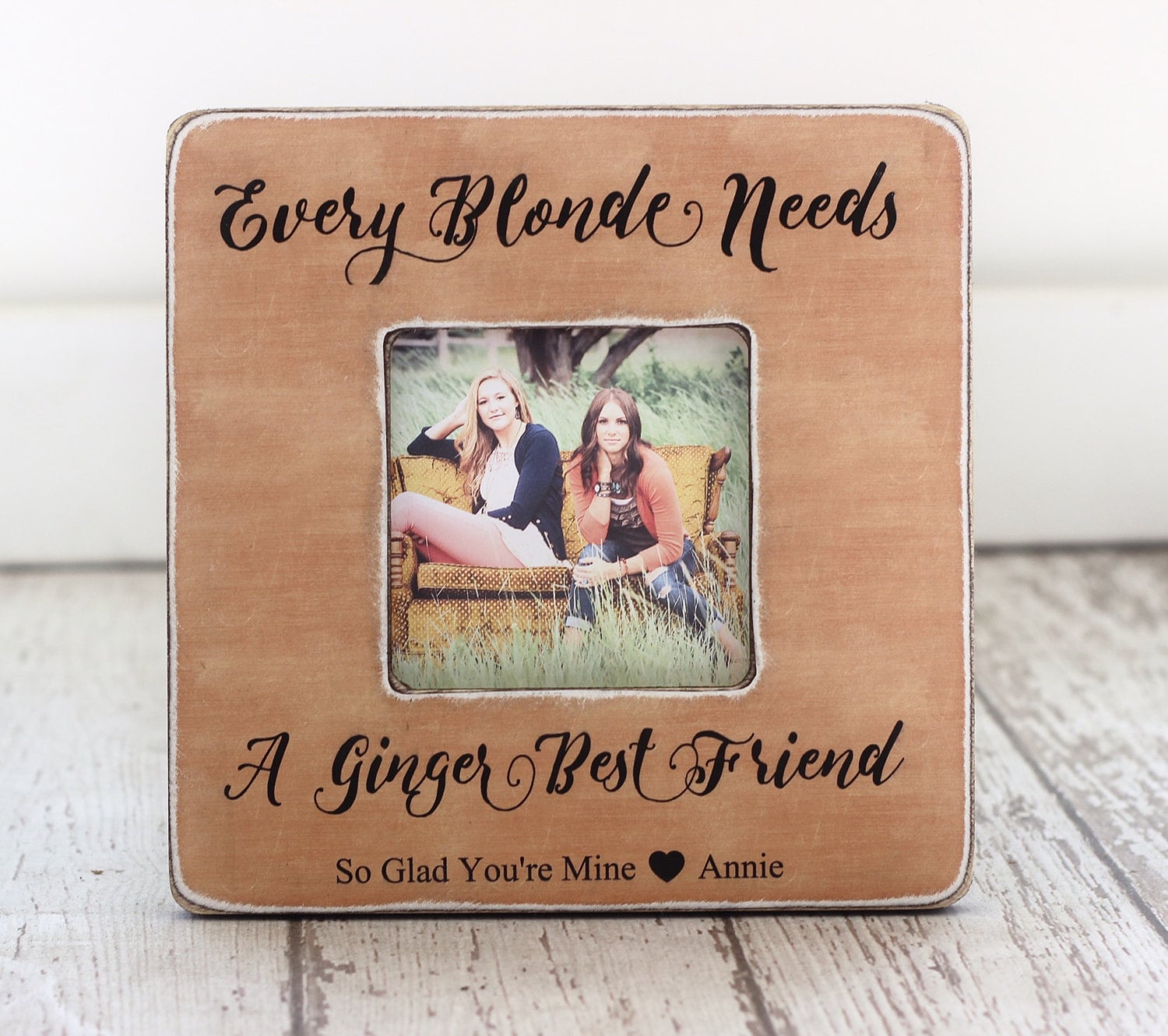 Every Blonde Needs a Ginger Best Friend Personalized Picture | Etsy