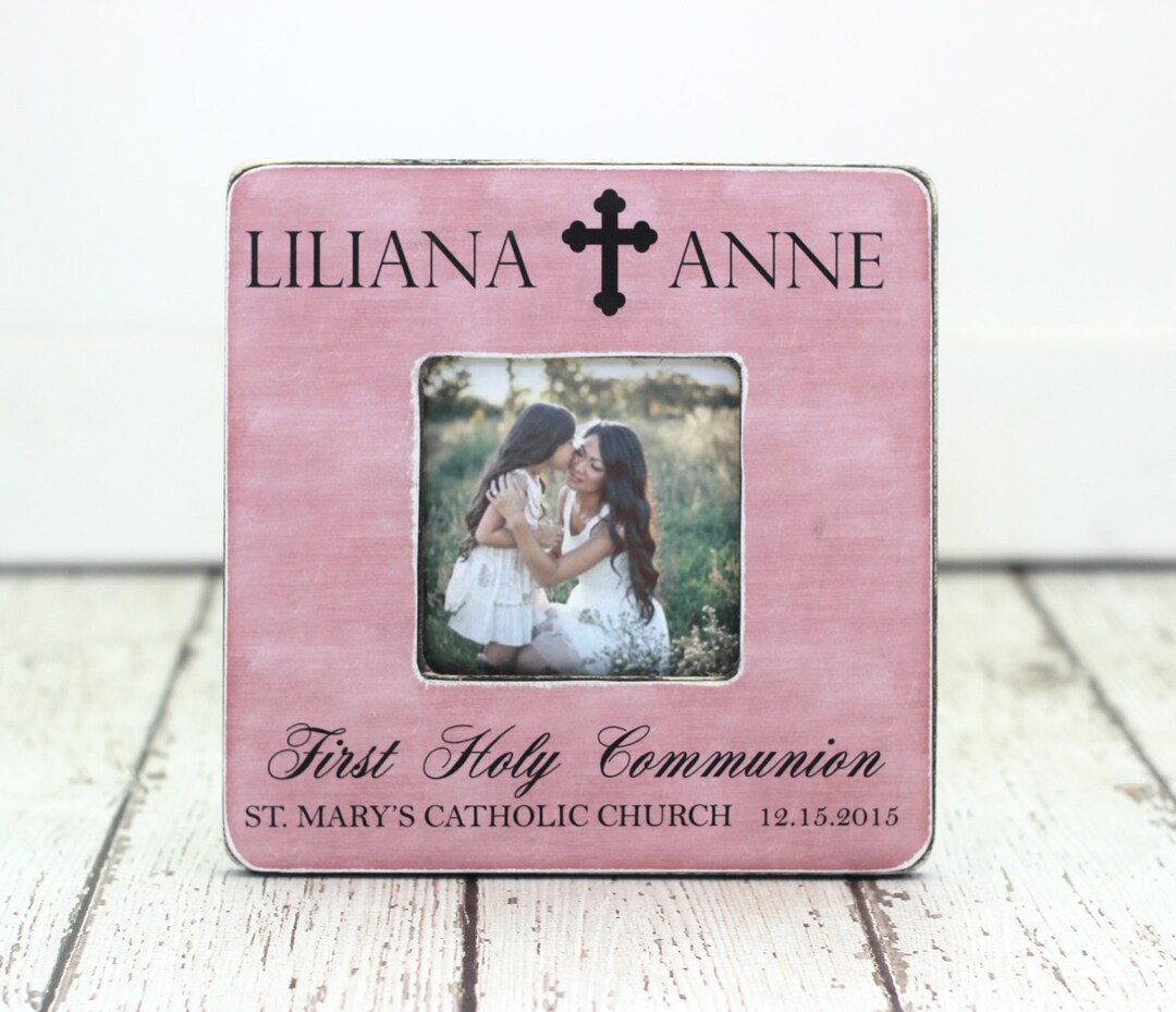 First Holy Communion Gift Personalized Picture Frame First Holy ...