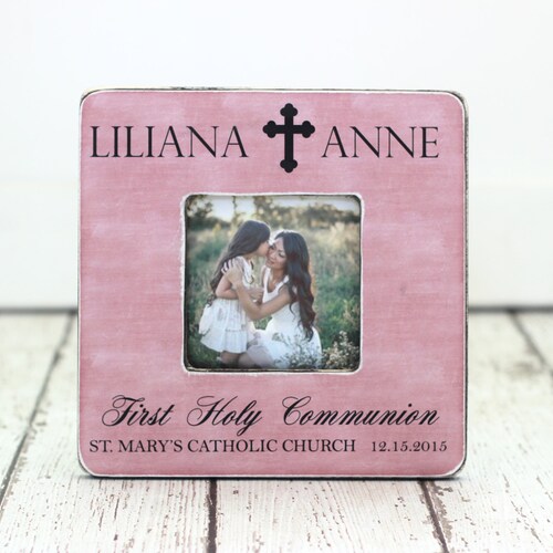 First Communion Gift Personalized Picture Frame First Holy - Etsy