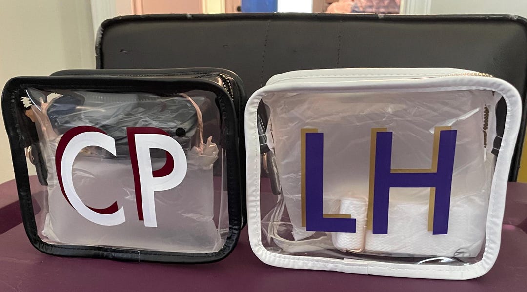 Personalized Clear Crossbody Bag – Stadium Approved Purse With Vinyl ...